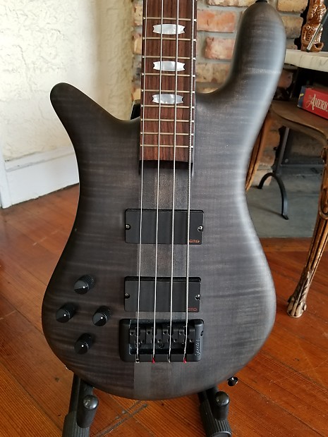 Left-Handed Spector Euro 4LX-TW 2011 Trans Black Satin | Reverb