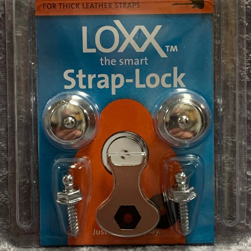 Loxx Strap Locks - L-XL-CHR 7mm System For Thick Leather | Reverb