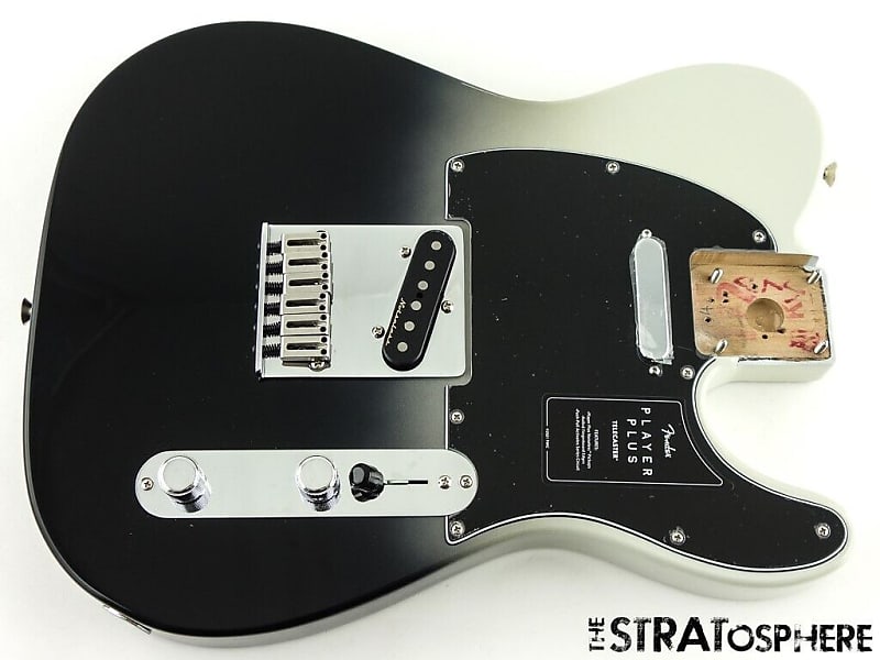 Fender Player Plus Series Telecaster Tele LOADED BODY, Silver | Reverb