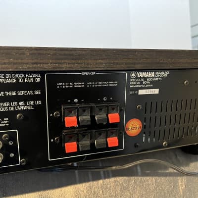 Vintage YAMAHA CR-2040 AM/FM Monster Stereo Receiver 120 WPC | Reverb