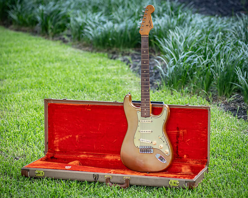 Fender Stratocaster RARE CUSTOM COLOUR 1962 - Shoreline gold | Reverb