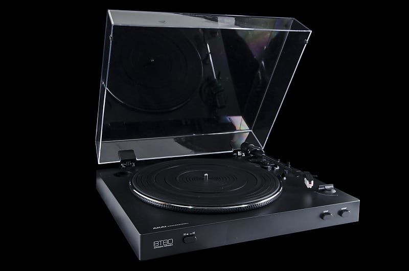 Akai BT80 Belt-Drive Record Player Turntable Black w/ | Reverb