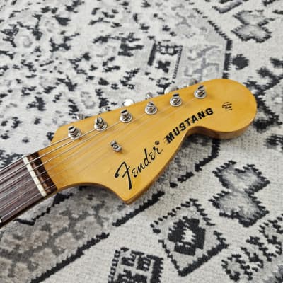 Fender MG-69 Neck/Warmoth Mustang Body Fiesta Red Kurt Cobain | Reverb