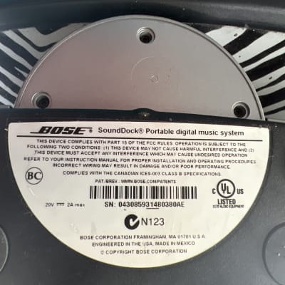 Bose SoundDock Portable - 30 pin - Bonus Bluetooth Adapter | Reverb