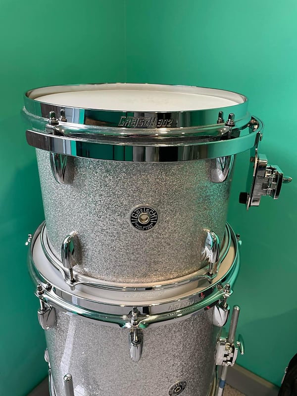 Gretsch 9x12" Brooklyn Rack Tom in Silver Sparkle Finish | Reverb