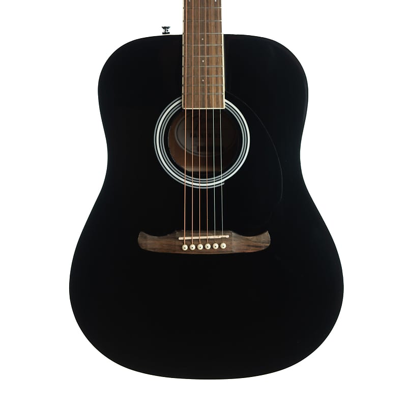 Fender FA-125 dreadnought acoustic guitar gloss black | Reverb