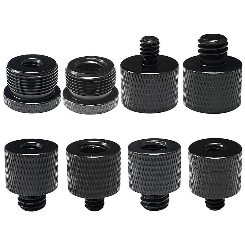 8 Pcs Mic Stand Adapter Mic Thread Adapter Set, 5/8 Female To | Reverb