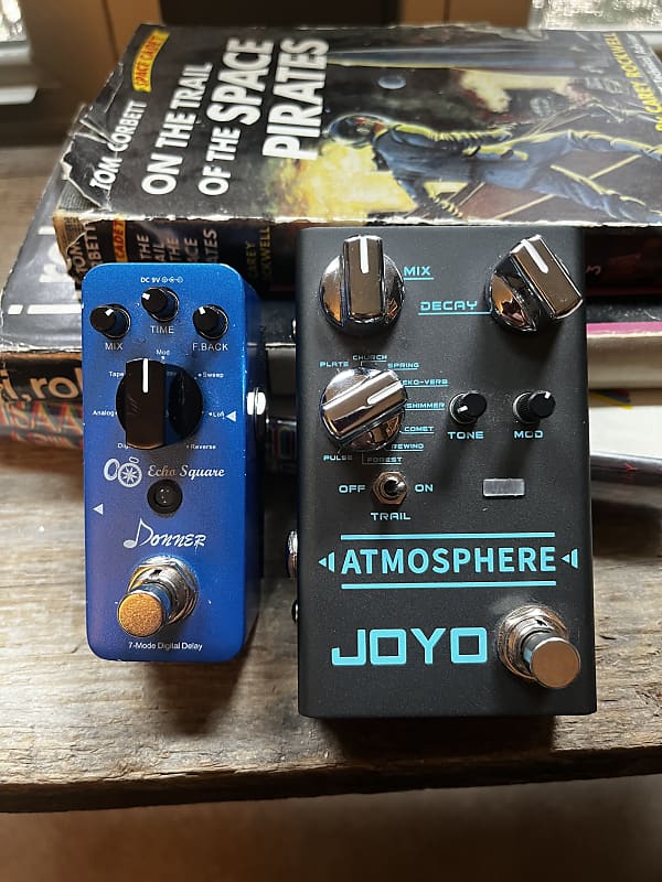 Pedal Lot: Joyo Atmosphere Reverb & Donner Echo Square delay | Reverb