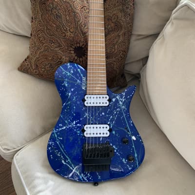 Kiesel Zeus Custom Built Rainbow Sparkle Headless Electric | Reverb