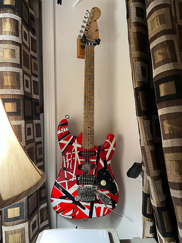 Frankenstrat Custom Made Replica Relic of EVHs 80s guitar | Reverb