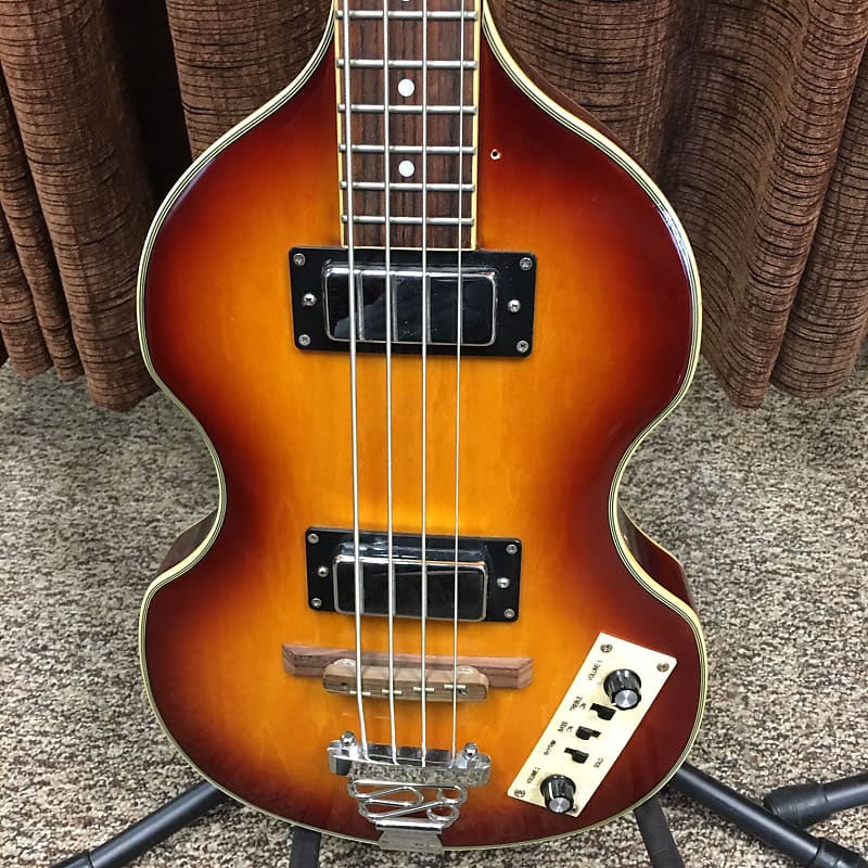 Jay Turser JTB-2B Violin Beatle Bass Vintage Sunburst | Reverb