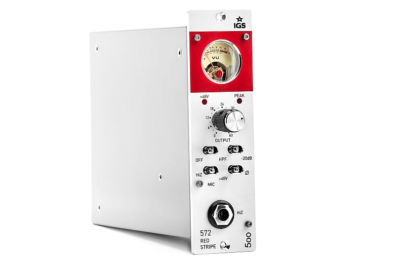IGS Audio 572 Red Stripe 500 Series Tube Mic Preamp Module | Reverb