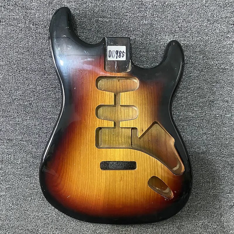 Custom HSS Stratocaster Strat Style Guitar Body in Tobacco | Reverb UK