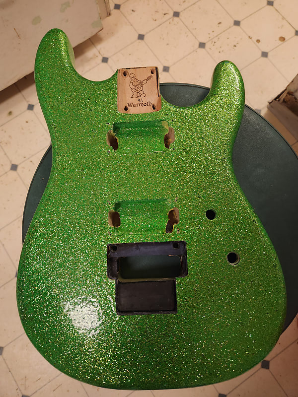 Warmoth SuperStrat H/H/FR Candy Green Sparkle | Reverb