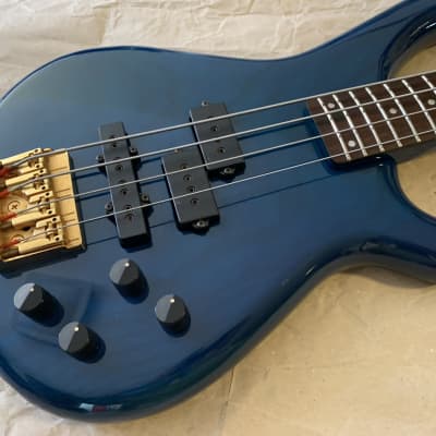Rockoon Schaller RB-61PJ Bass guitar 1989 - Transparent Blue | Reverb