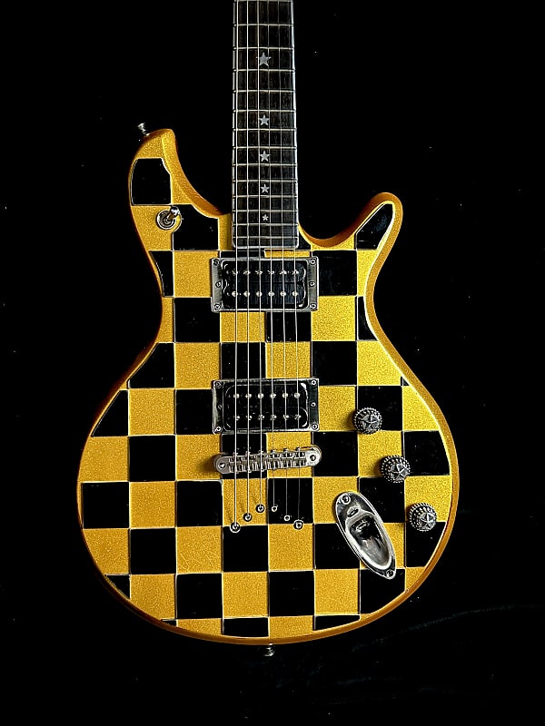 McSwain Guitars “Goldie” Checkered Flag guitar 2024 - Gold | Reverb