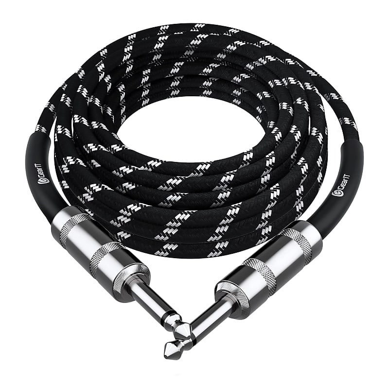 Audio Instrument Cable (20Ft) 1/4 Inch To 1/4 Inch Straight | Reverb