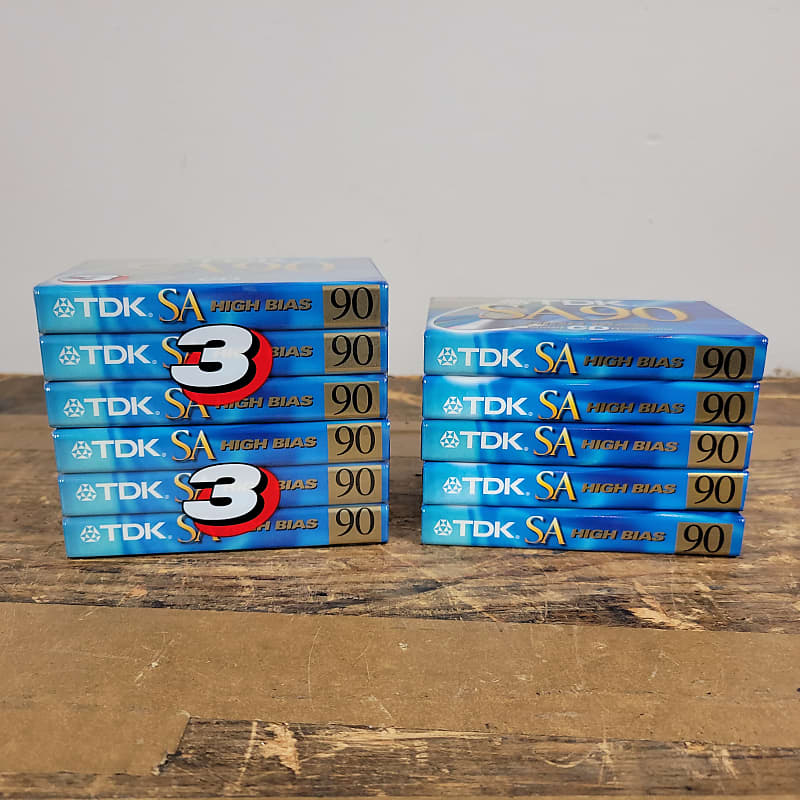 Set of eleven TDK SA90 High Bias Cassette Tapes Sealed NOS | Reverb