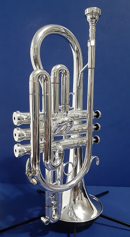 Getzen Eterna PRO Eterna 800S Silver L B Cornet, M/P 's and | Reverb