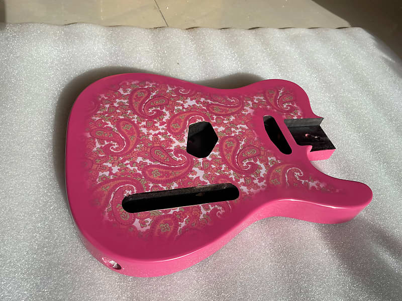 Pink Amoeba Telecaster Tele Style Guitar Body | Reverb