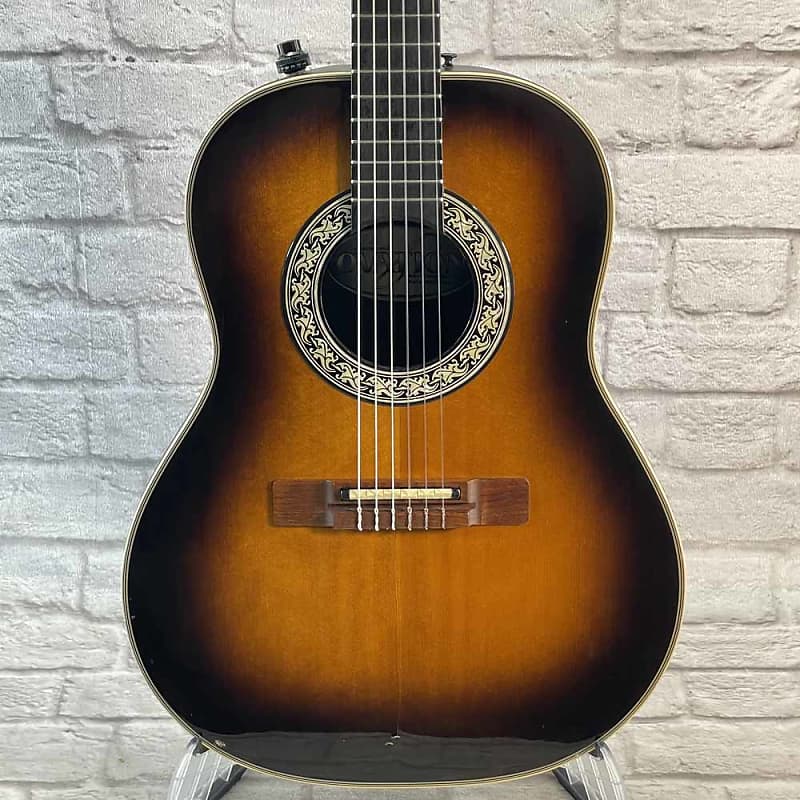 Used: Ovation 1624 Sunburst Classical Acoustic/Electric | Reverb