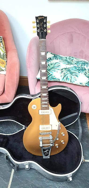 Gibson Les Paul 60’s Tribute Gold Top P90's with B7 Bigsby | Reverb UK