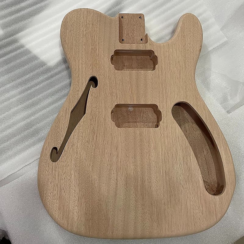Unfinished Mahogany Wood Telecaster Tele Style Guitar Body | Reverb