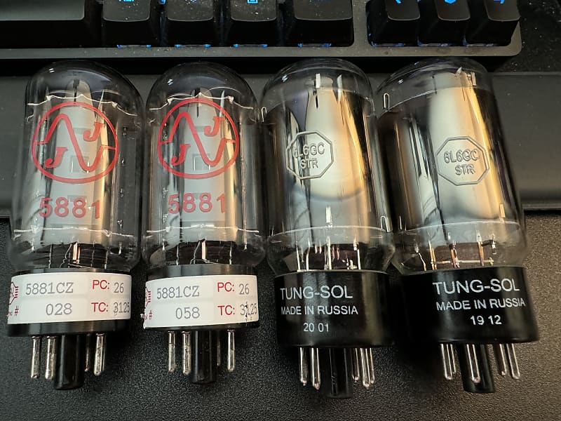 Tung-Sol 6L6GC STR & JJ 5881 Matched Sets | Reverb
