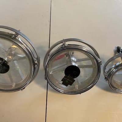 Remo Roto tom 8" and 10" with mounting bar and stand | Reverb