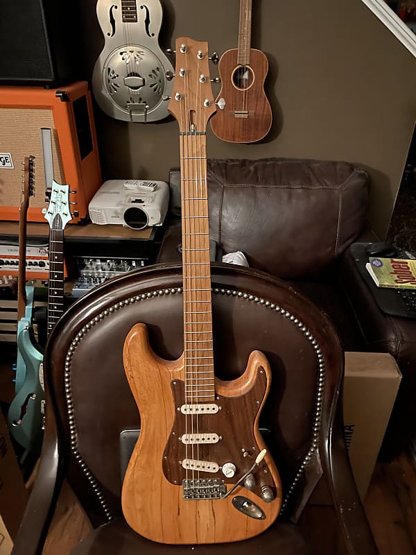 Strat Style Custom Strat Style 2020 Natural Spalted Maple | Reverb