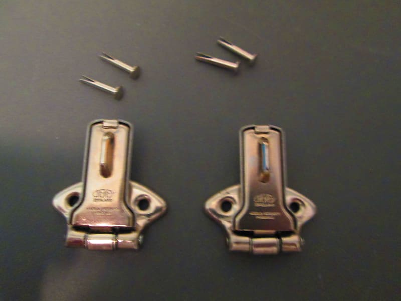 Original Cheney Fender Case Hasp/Clasps 1963-? Nickel Made in | Reverb