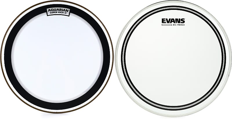 Aquarian Drumheads Superkick II Clear Bass Drumhead - 20 inch | Reverb