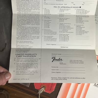 Fender Champ vibro champ manual, schematics, warranty, hang | Reverb