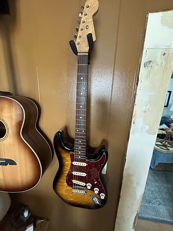 Warmoth Stratocaster Clone Early 2000's - Flame Maple Burst | Reverb