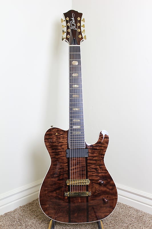 BC Rich 8 String Robert Conti 1996 Root Beer Flamed Maple | Reverb UK