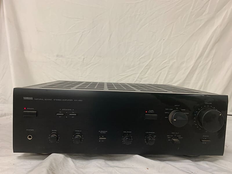 Vintage Yamaha AX-450 Integrated Amplifier 120V 60Hz 65 Watts | Reverb