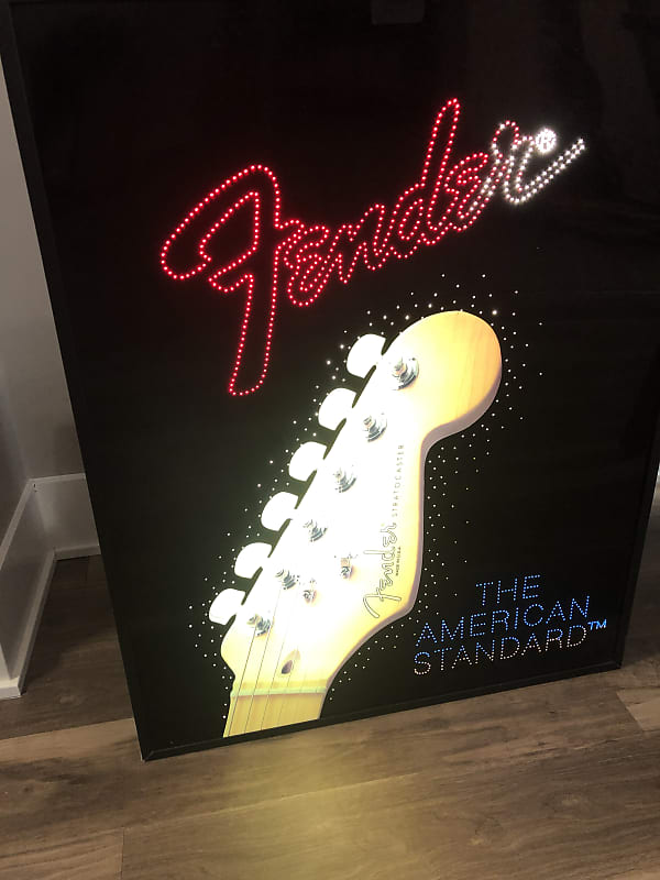 Fender Vintage Fender Stratocaster Fiber Optic Dealer Display | Reverb
