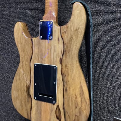 Marvin jester strat style korina , highly flamed and figured | Reverb