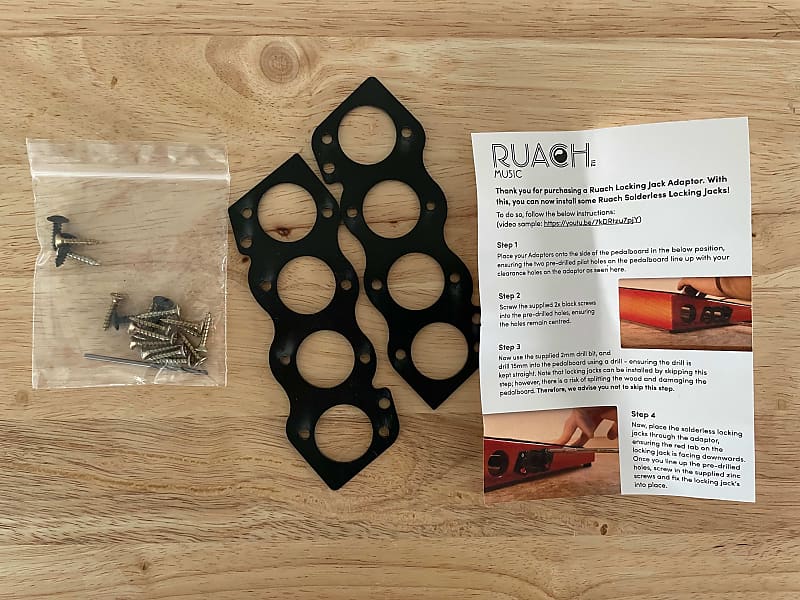 Ruach Pedalboard Locking Jack Adaptor V8 | Reverb