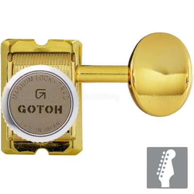 Gotoh 6 In Line Vintage Style Locking Tuning Machines Gold | Reverb