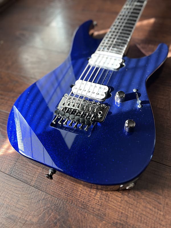 ESP Custom Shop M-II FR-7 Baritone Metallic Splatter Dark | Reverb