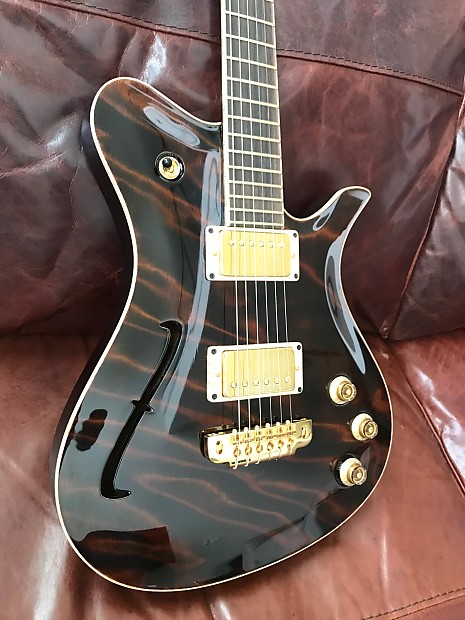 Vik Caprice T Hollowbody 1 Piece Redwood Top/Brazilian | Reverb