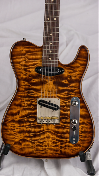 Warmoth Chambered Tele body - Quilted Maple on Swamp Ash 2012 | Reverb