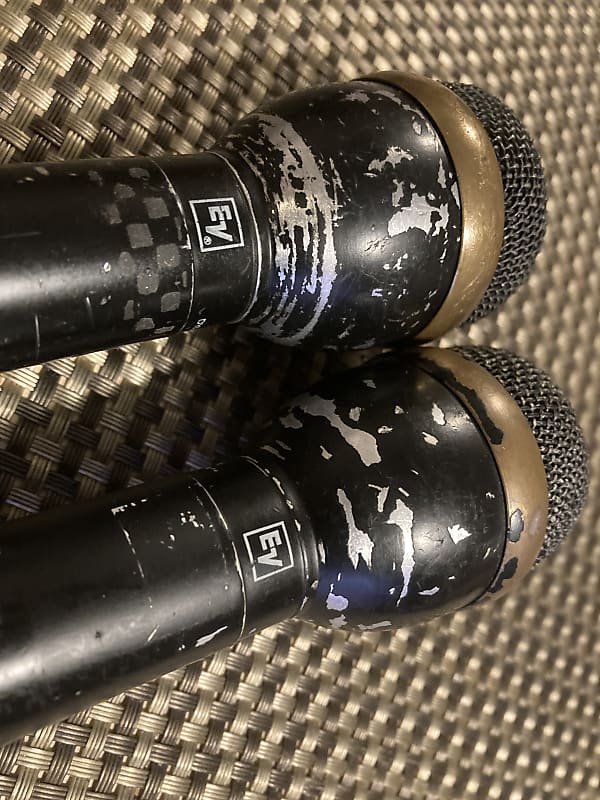 Lot of 2 Ugly USA Made EV Electro Voice RE50 B Microphone | Reverb