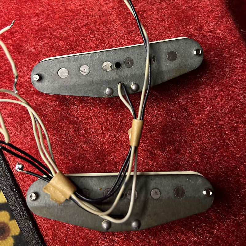 Original 1972 Fender grey bottom pickups **Bridge,Middle | Reverb