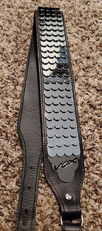 Vox Python Guitar Strap 1990s Black Leather | Reverb