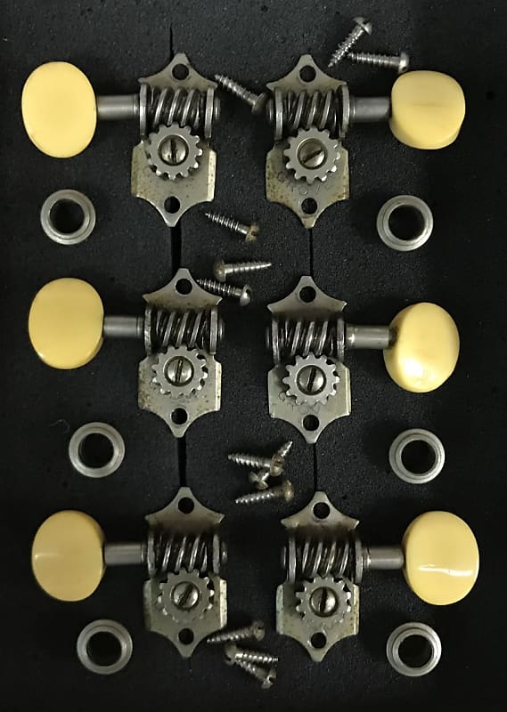 Grover- 1930's Open Back 3x3 Guitar Tuners, Pre War, | Reverb