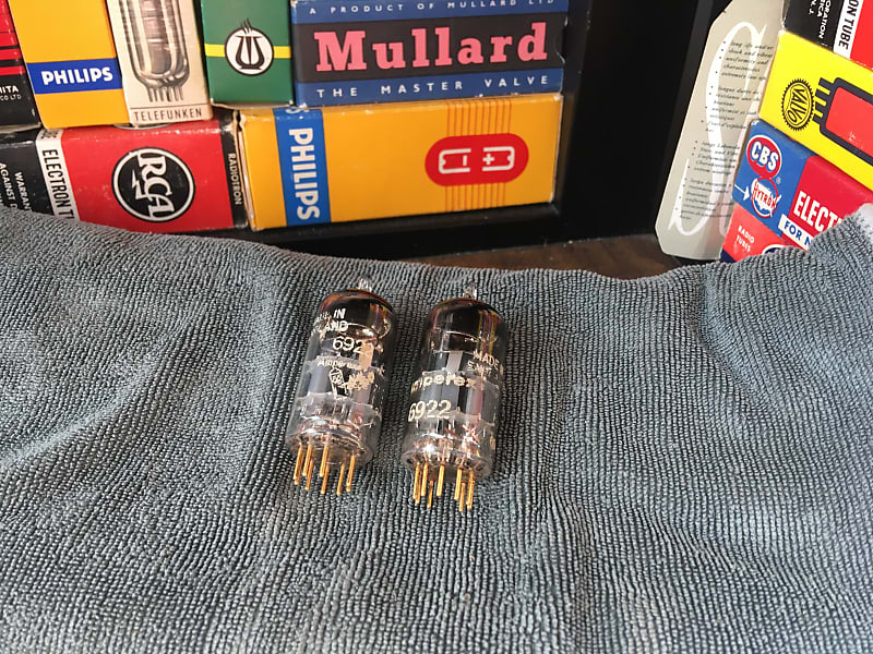 2 Mullard E88CC/6922 - Rare '59 Fog Glass - Audiophile Tubes | Reverb