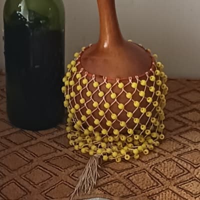 Sekere (medium Yoruba-style netted gourd rattle) | Reverb