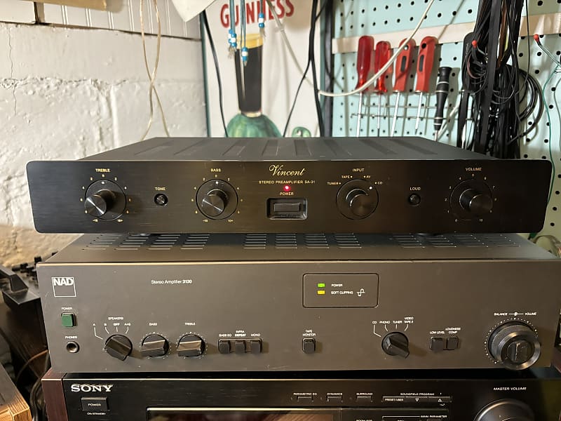Vincent SA-31 Tube/Hybrid Preamp w Box/Manuals | Reverb